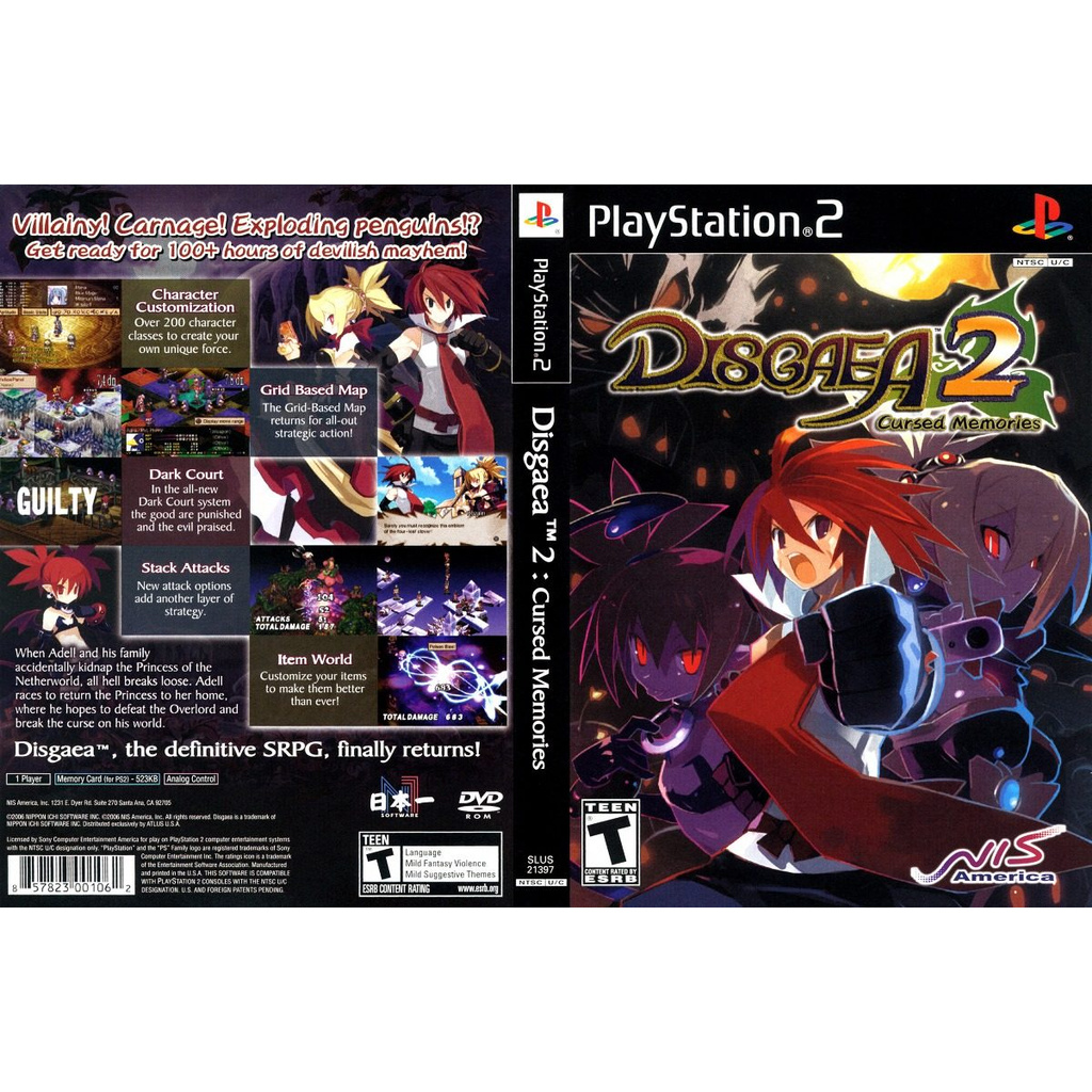 Jogo Disgaea 2: Cursed Memories ps2 | Shopee Brasil
