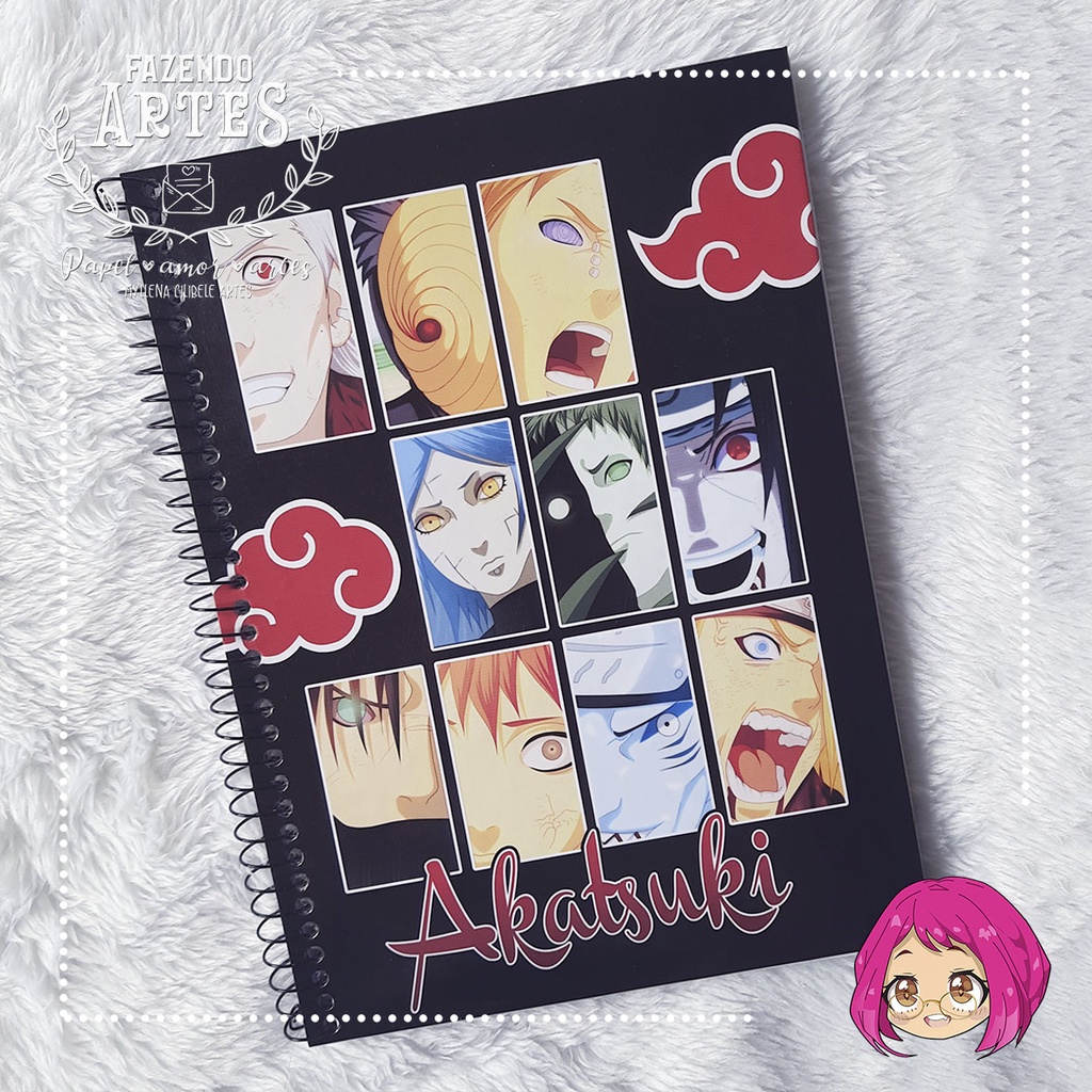 Caderno Akatsuki | Shopee Brasil