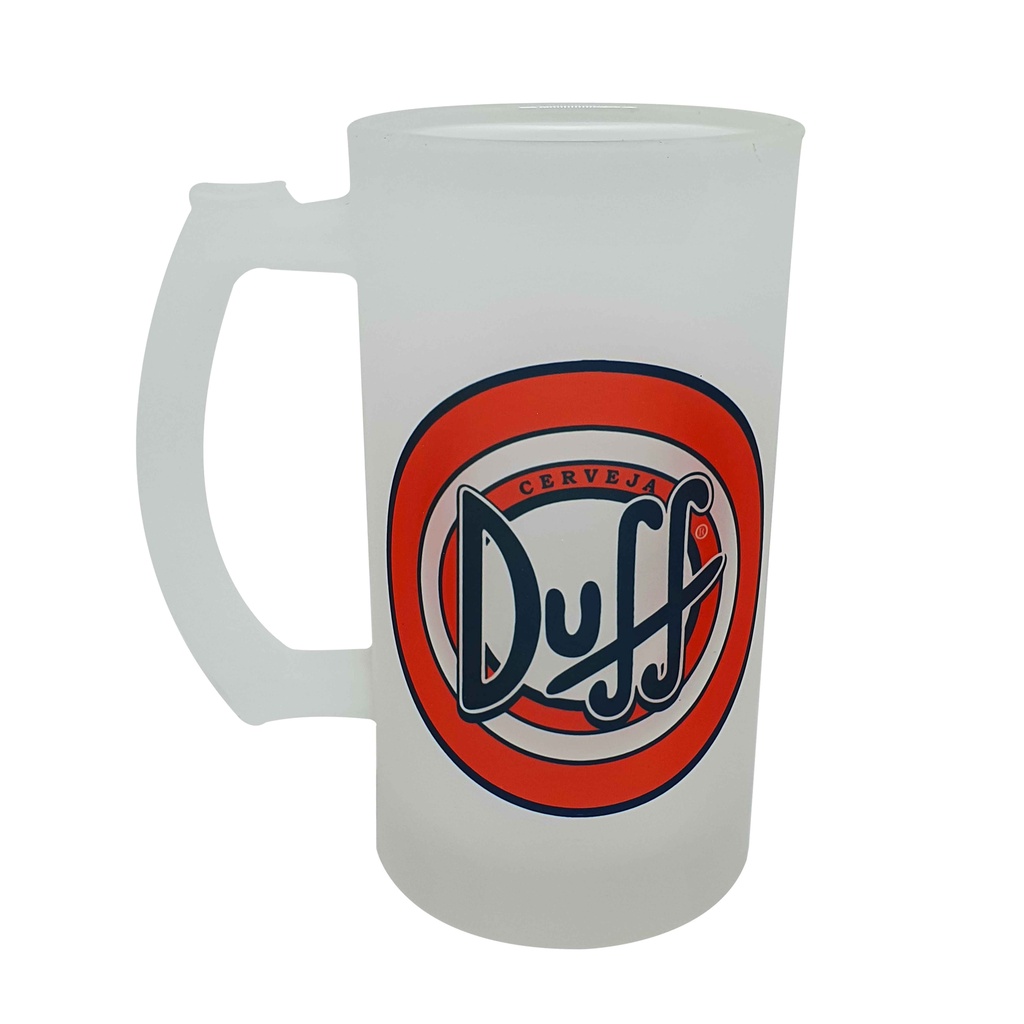 Caneca Vidro Jateado Chopp Cerveja Duff Homer Simpsons | Shopee Brasil