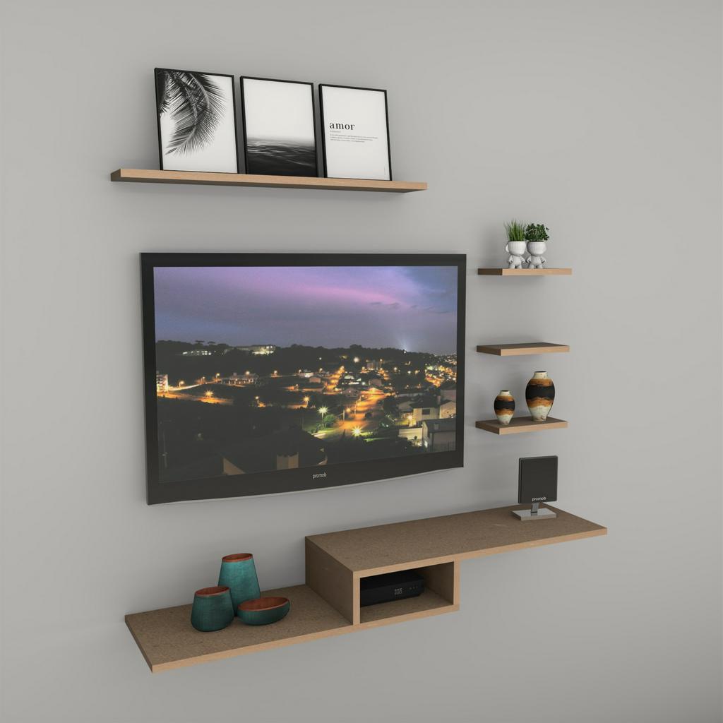 Rack Suspenso para quarto e sala Nicho para TV | Shopee Brasil