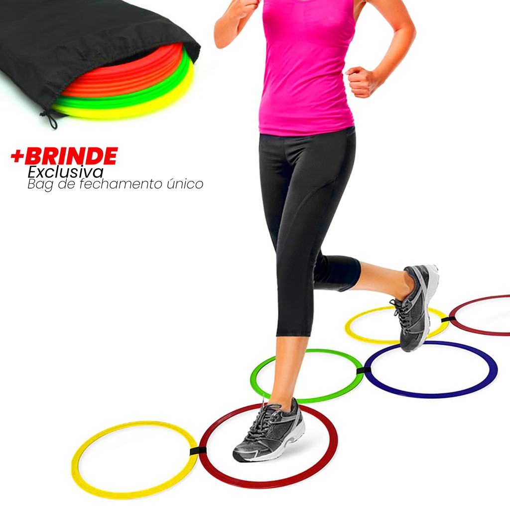 Kit Treino Agilidade Argola Crossfit Circuito Treinamento Funcional Kit ...