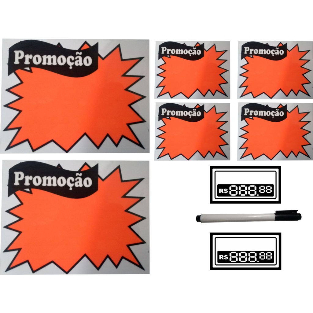 Placas de preço oferta /promoção reutilizável em PVC splash/digito ...