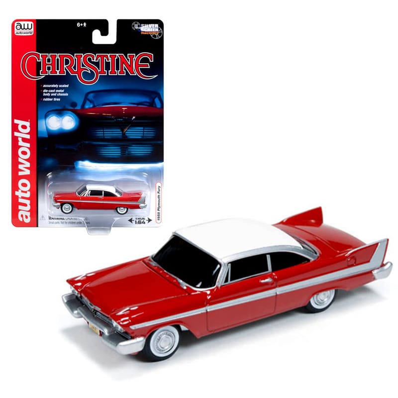 Christine Carro Assassino Plymouth Fury 1958 1:64 Auto World | Shopee ...