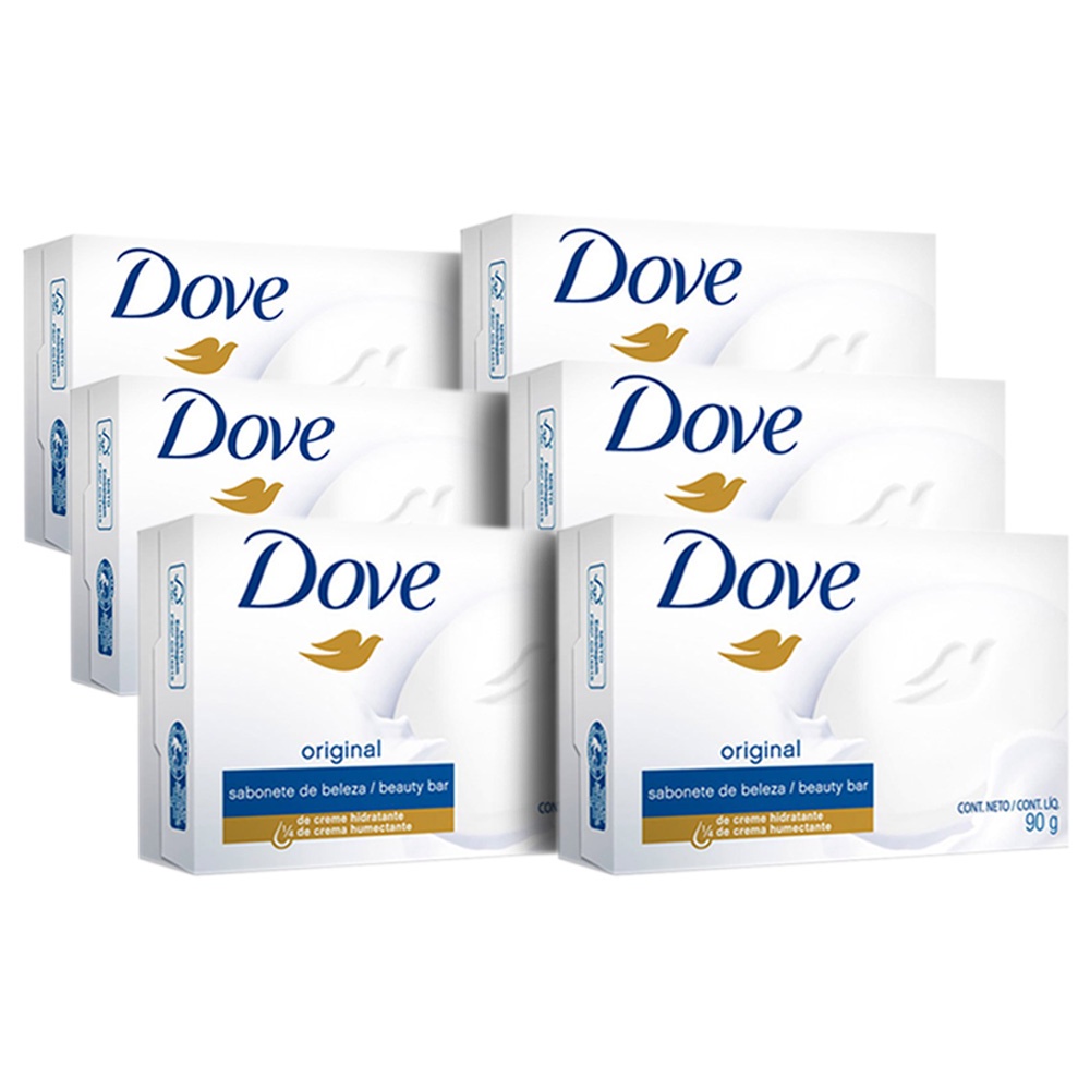 Kit C/6 Sabonete Dove Original - 90G cada | Shopee Brasil