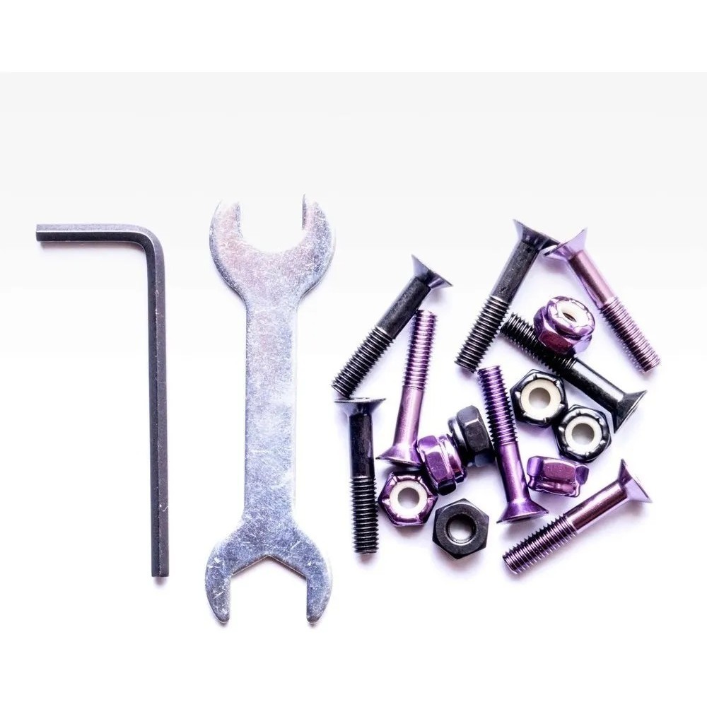 Parafuso de base Hondar 2,7cm + Chaves - Skate Skateboard 8 parafusos ...