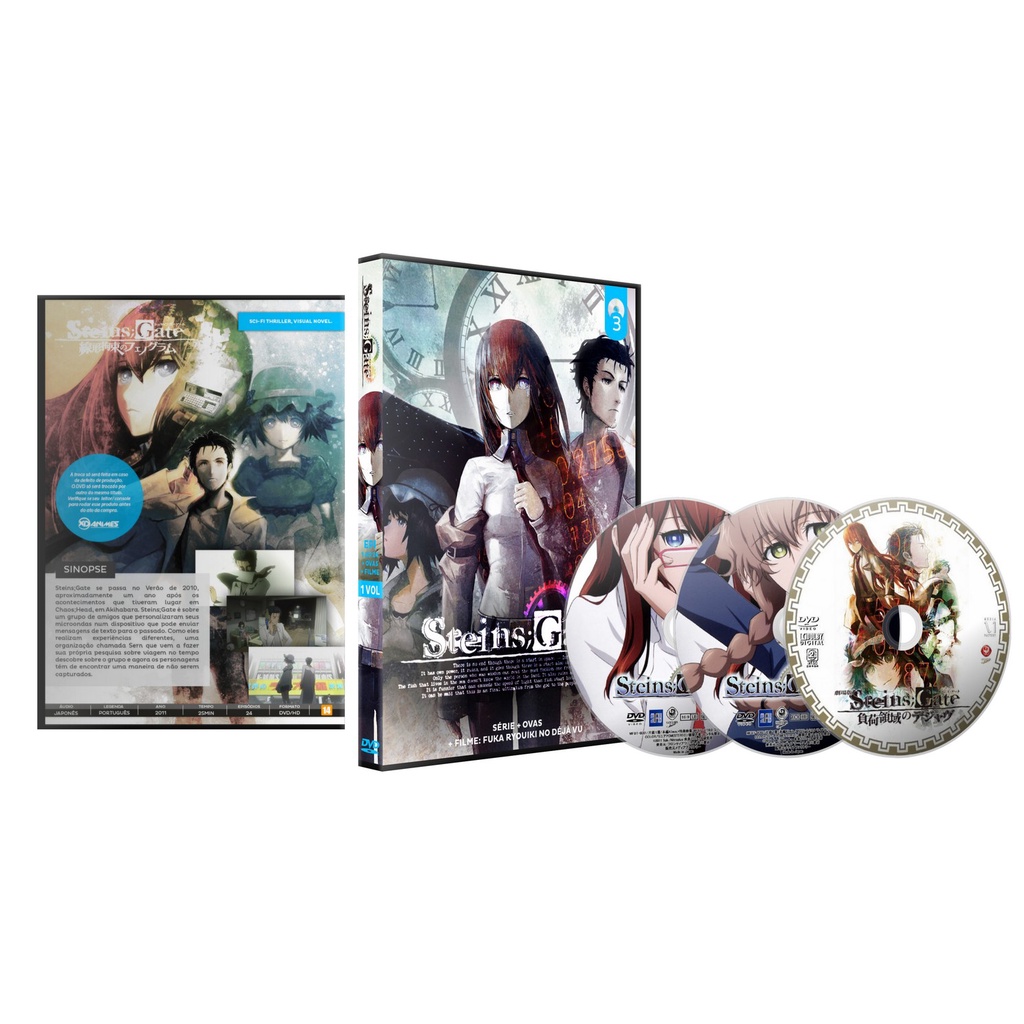 Dvd Anime Steins Gate Série Completa + Ovas + Filme + Zero | Shopee Brasil