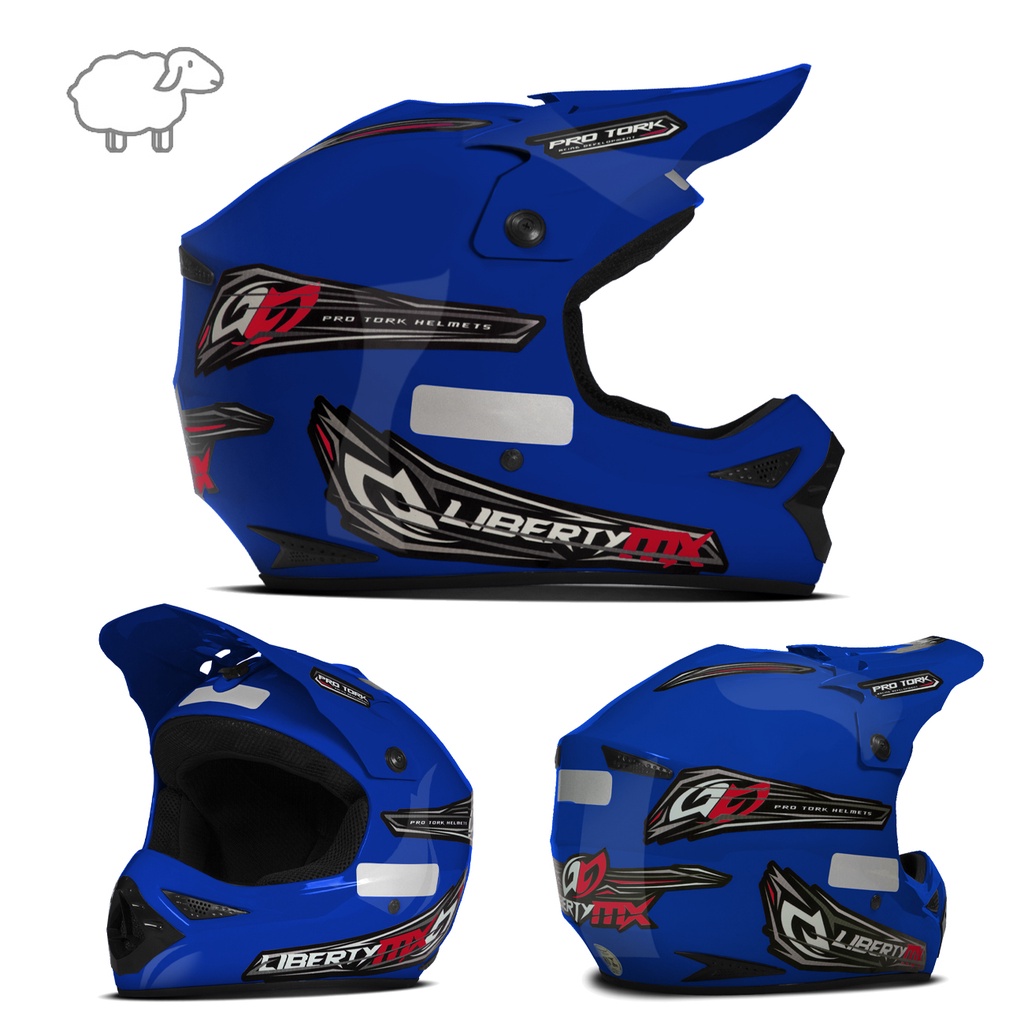 Capacete De Motocross Trilha Cross Enduro Pro Tork Liberty Mx Pro ...
