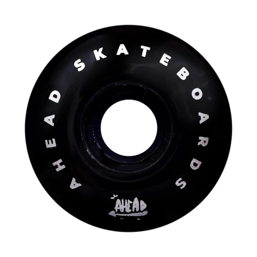 Roda de Skate Semi Profissional Ahead 53MM Color Black 95A - Faz a Boa!