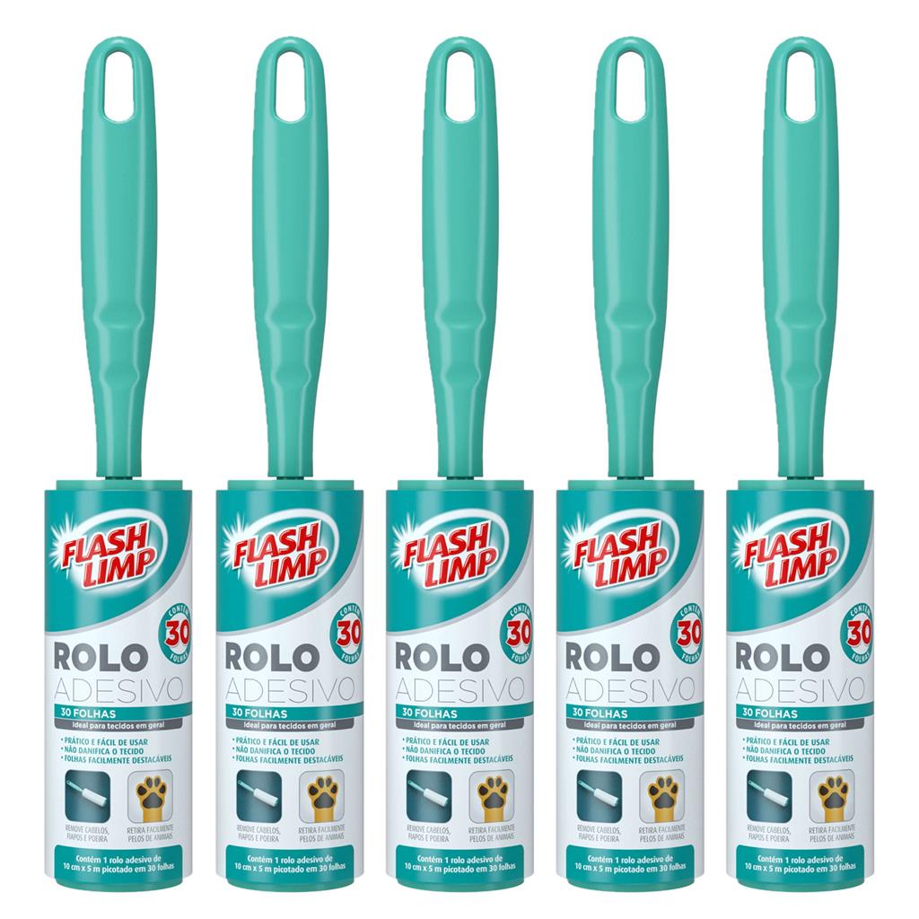 Tira Pelo Roupa Rolo Adesivo Rolinho C/ 30 Folhas - Kit 5 Pc | Shopee ...