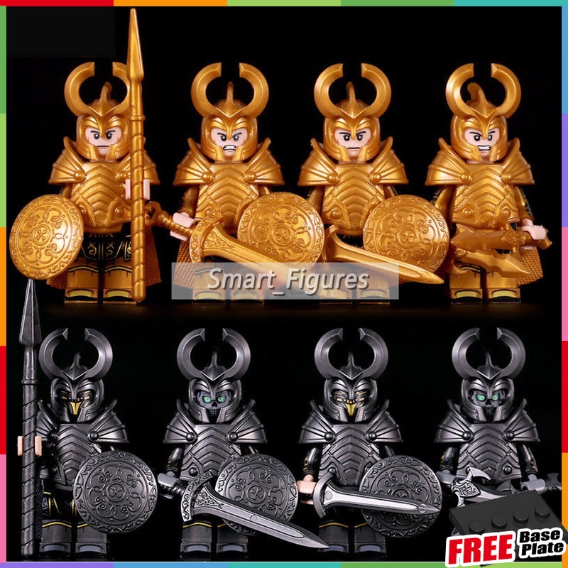 Thor Minifiguras Asgard Guerreiro Guarda Morte Defender Marvel Kids ...