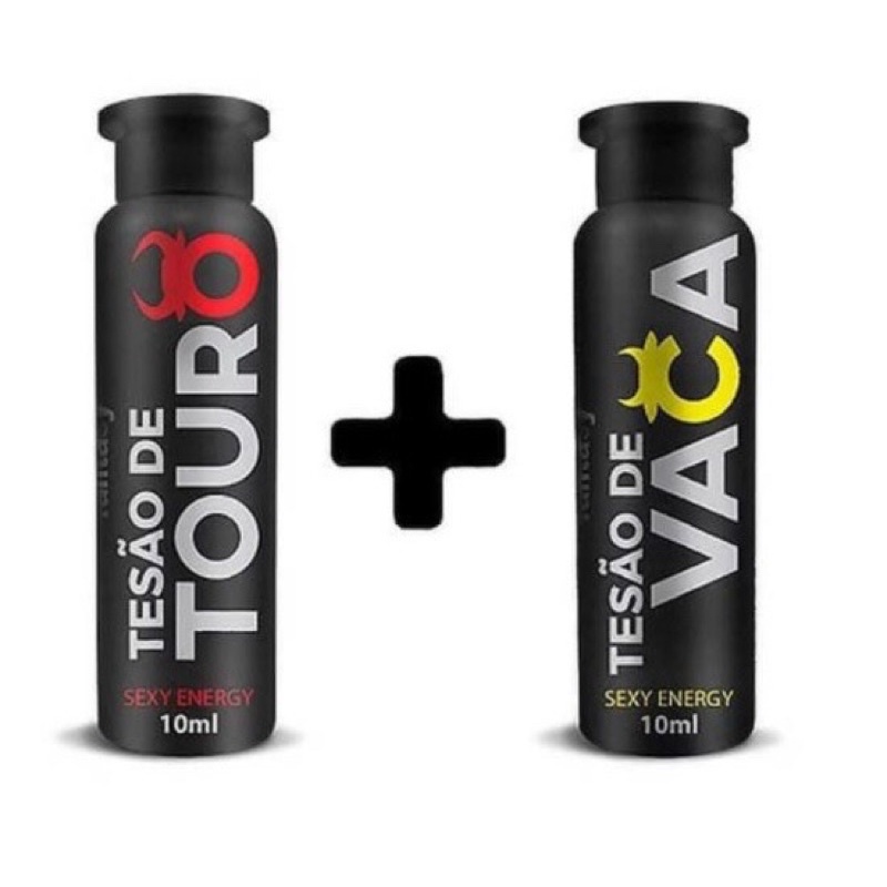 Kit Casal TesÃo De Touro TesÃo De Vaca EnergÉtico AfrodisÍaco 10ml
