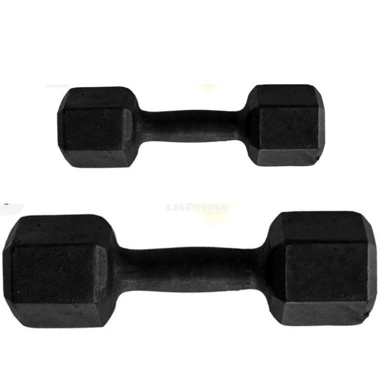 Halter halteres kit 3kg e 6kg (unidade) peso musculação aparelho de ...