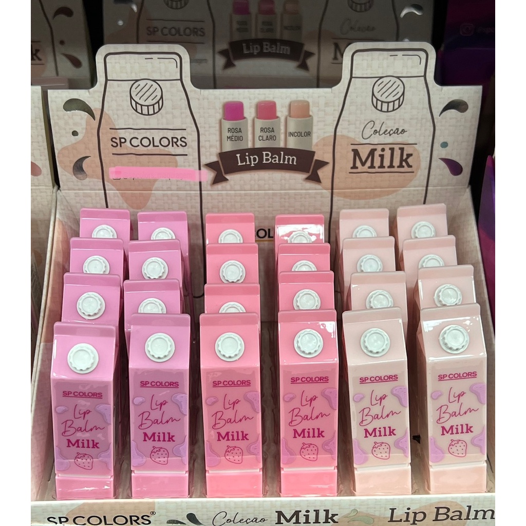 Lip Balm Coleção Milk - SP Colors | Shopee Brasil