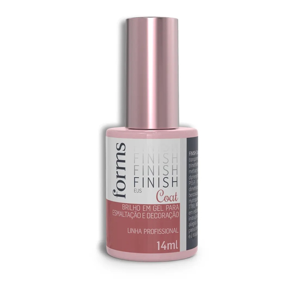 Gel Finish Coat Forms (top coat/finalizador) | Shopee Brasil