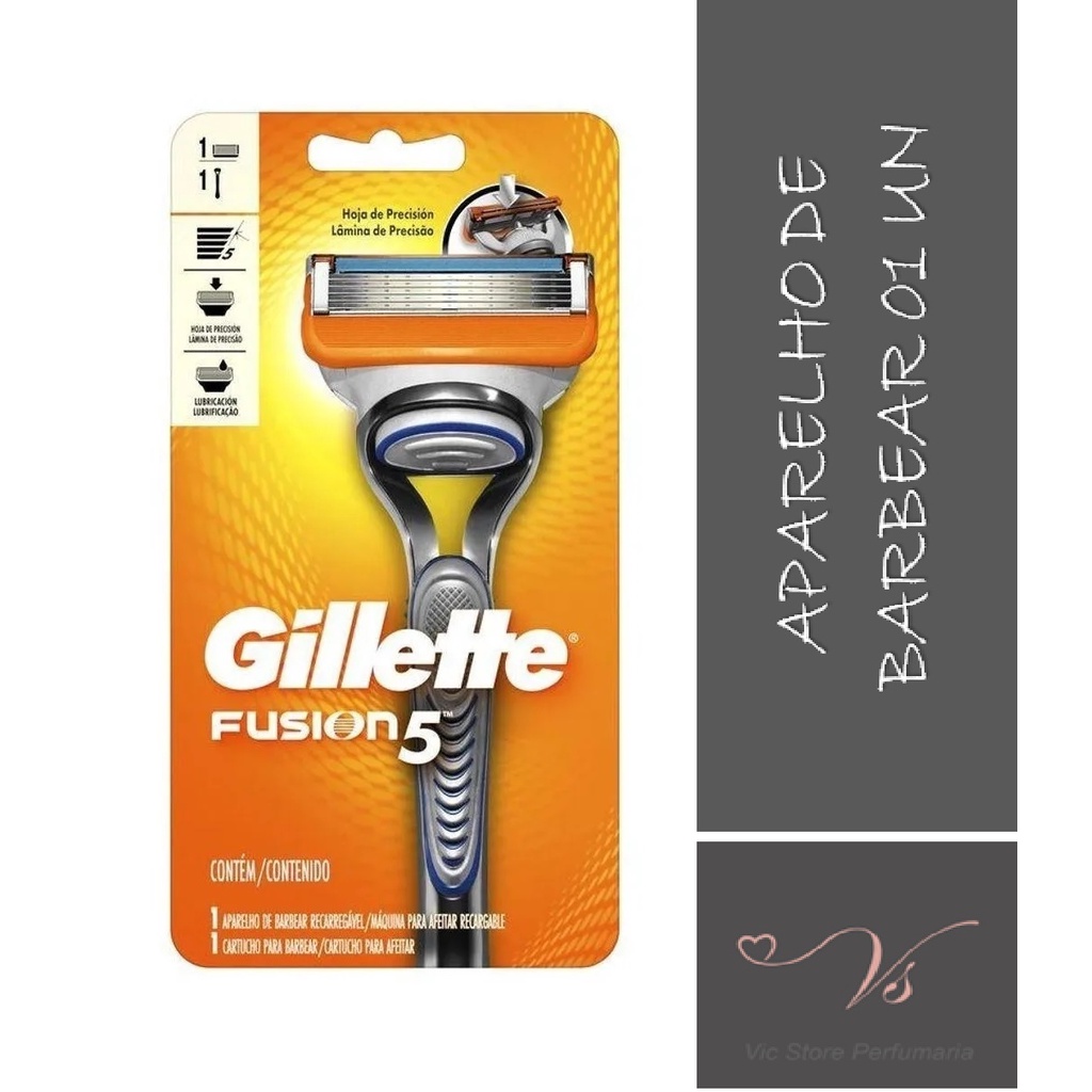 Gillette Fusion 5 Aparelho De Barbear Recarregável Original | Shopee Brasil