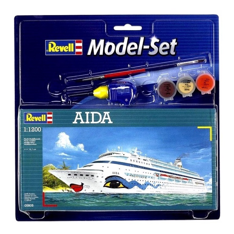 Navio De Cruzeiro Aida 1:1200 05805 Revell Plastimodelismo | Shopee Brasil