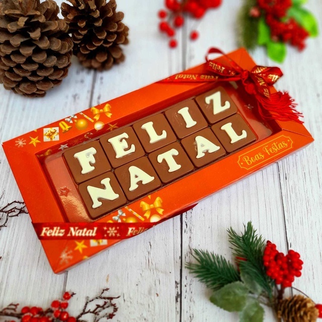 10 Caixas para Chocolate FELIZ NATAL Com Berço + Forma de chocolate PVC ...