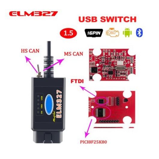 Scanner Automotivo Forscan Elm327 Usb Ford Hs-can Ms-can Obd2 | Shopee ...