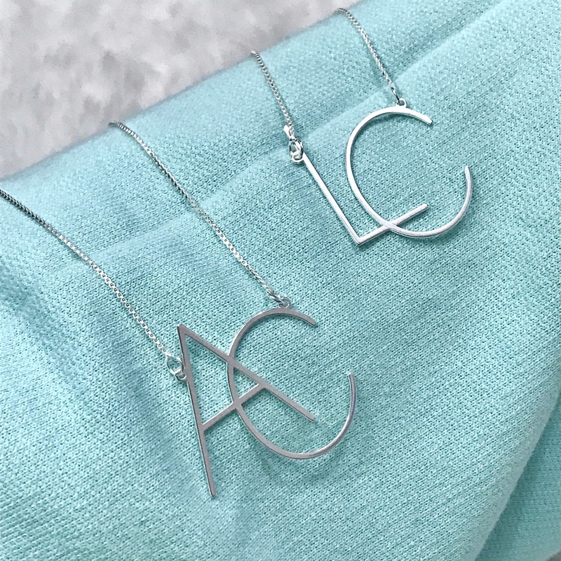 Colar com Iniciais Personalizado em Prata 925 | Shopee Brasil