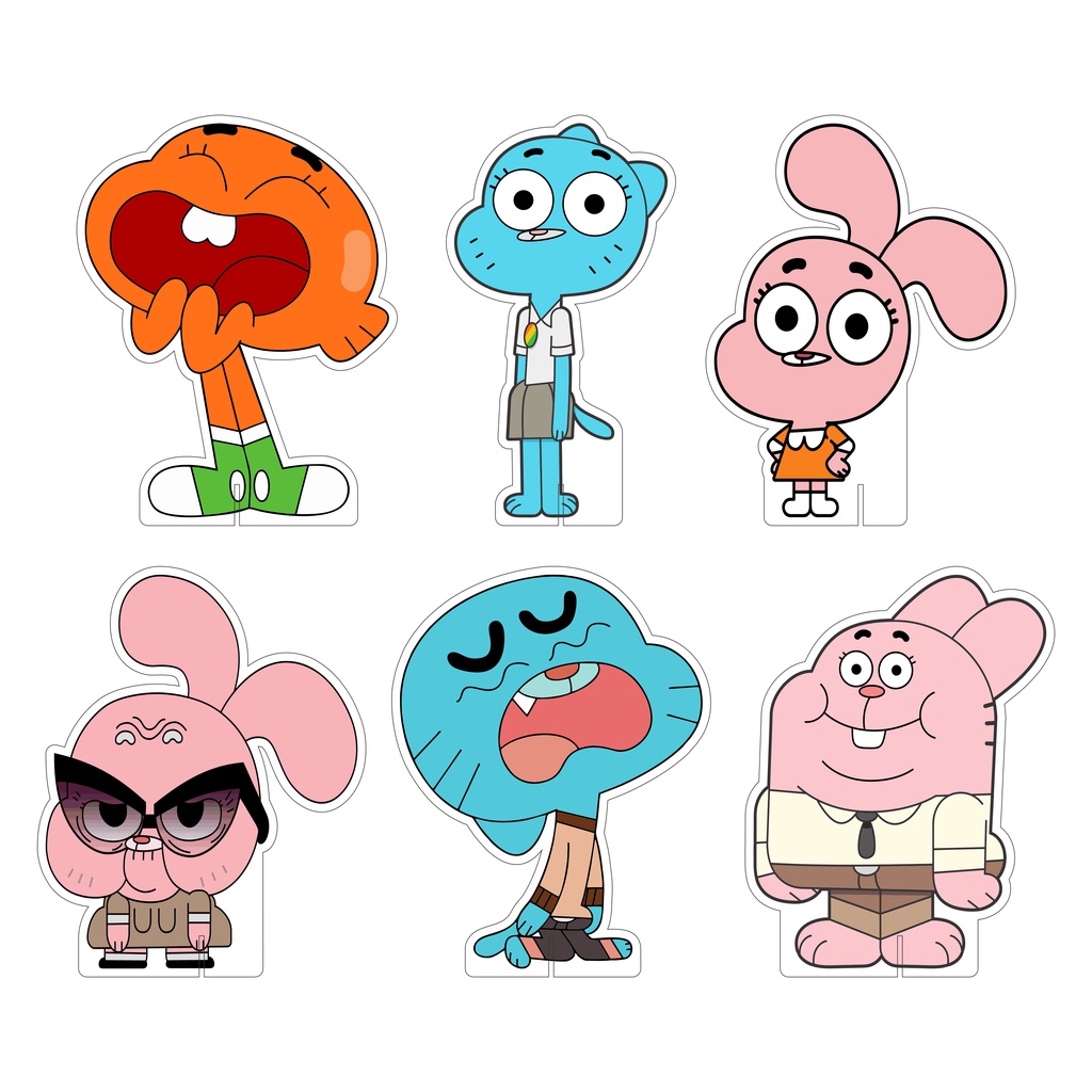 Kit Display De Mesa Festa Infantil O Incrível Mundo de Gumball | Shopee ...