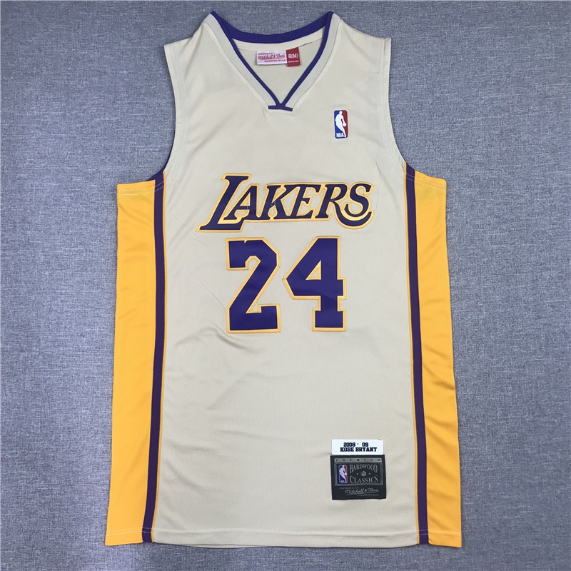 nba Los Angeles Lakers No.24 Kobe Bryant cream color basketball jersey ...