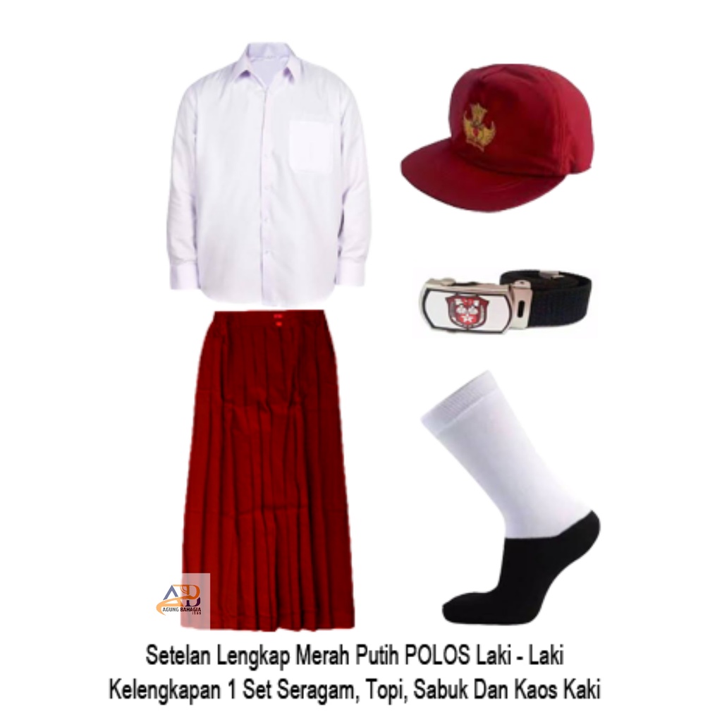 Terno Completo Para Uniformes Escolares Elementos Meninas Vermelho E ...