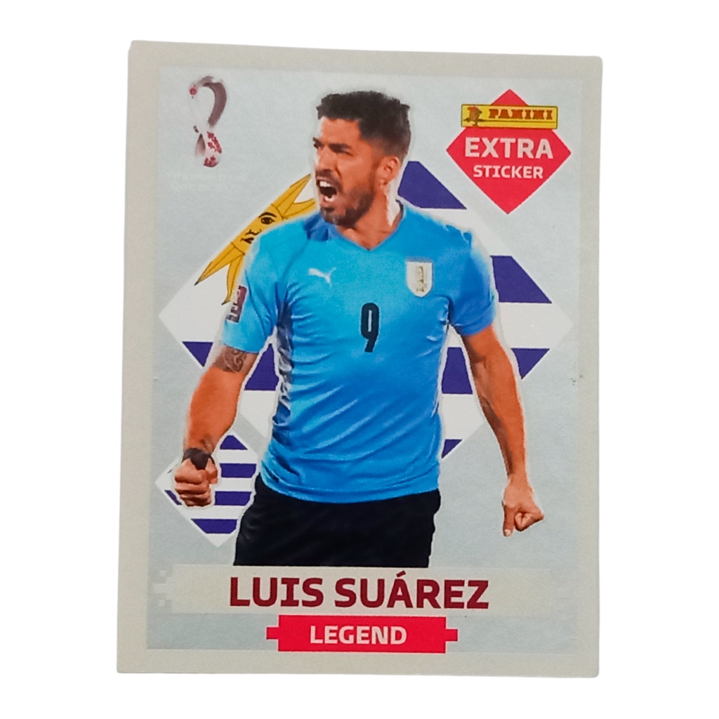 Luis Suárez Figurinha Prata Extra Sticker Legend - Fifa World Cup Qatar ...