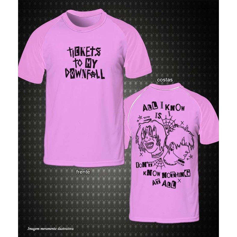 Camiseta Rosa Machine Gun Kelly | Shopee Brasil