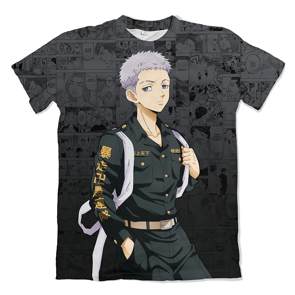 Camisa Anime Tokyo Revengers Takashi Mitsuya Touman | Shopee Brasil