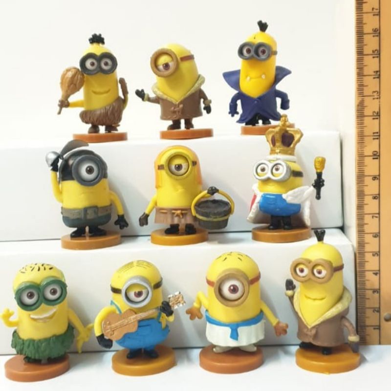 Minions/Minion Figura Brinquedo Display 10pcs | Shopee Brasil