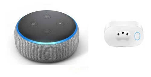 Kit- Alexa Echo Dot 3 Cinza + Smart Tomada Inteligente Wifi | Shopee Brasil