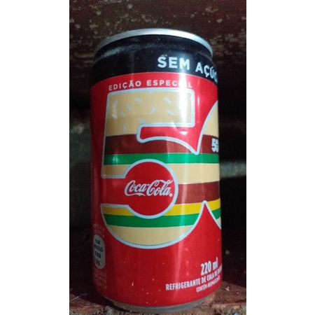 lata coca cola 50 anos MC donalds. | Shopee Brasil