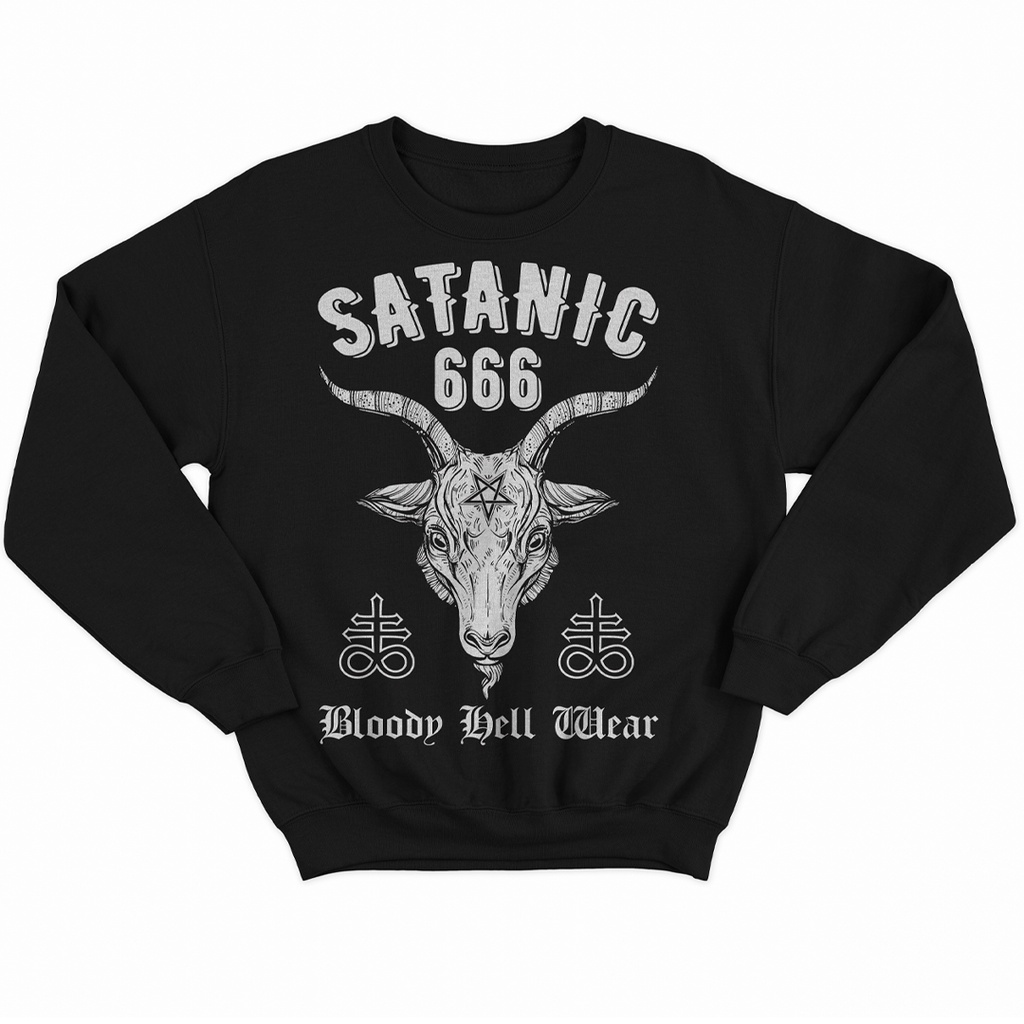 Blusão Moletom Satanic 666 | Shopee Brasil