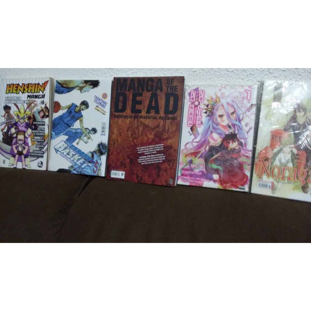 Combo com 6 Mangas: OF The Dead, No Game No Life, Noragami, Honey And ...
