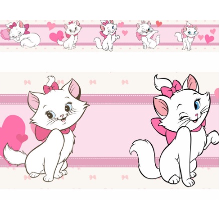 Faixa Border Papel Parede Gatinha Marie | Shopee Brasil