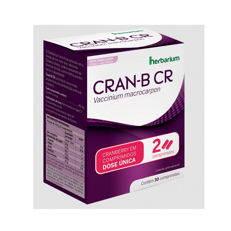 Cran-b CR 30 Comprimidos Herbarium | Shopee Brasil