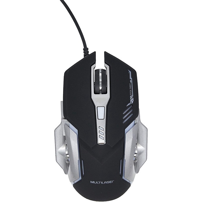 Mouse Gamer Dpi 2400 Preto/Grafite Multilaser. | Shopee Brasil