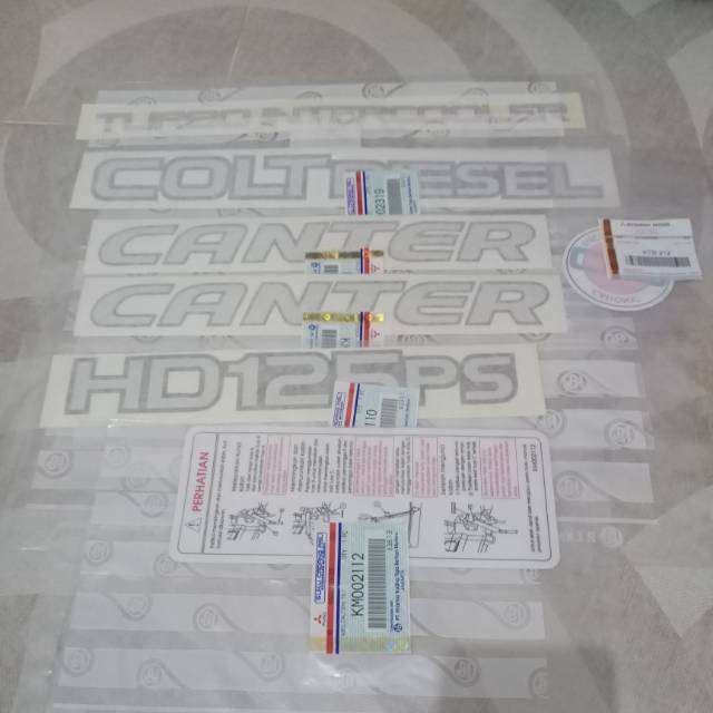 Conjunto De Adesivos Originais ktb HD125PS canter turbo | Shopee Brasil