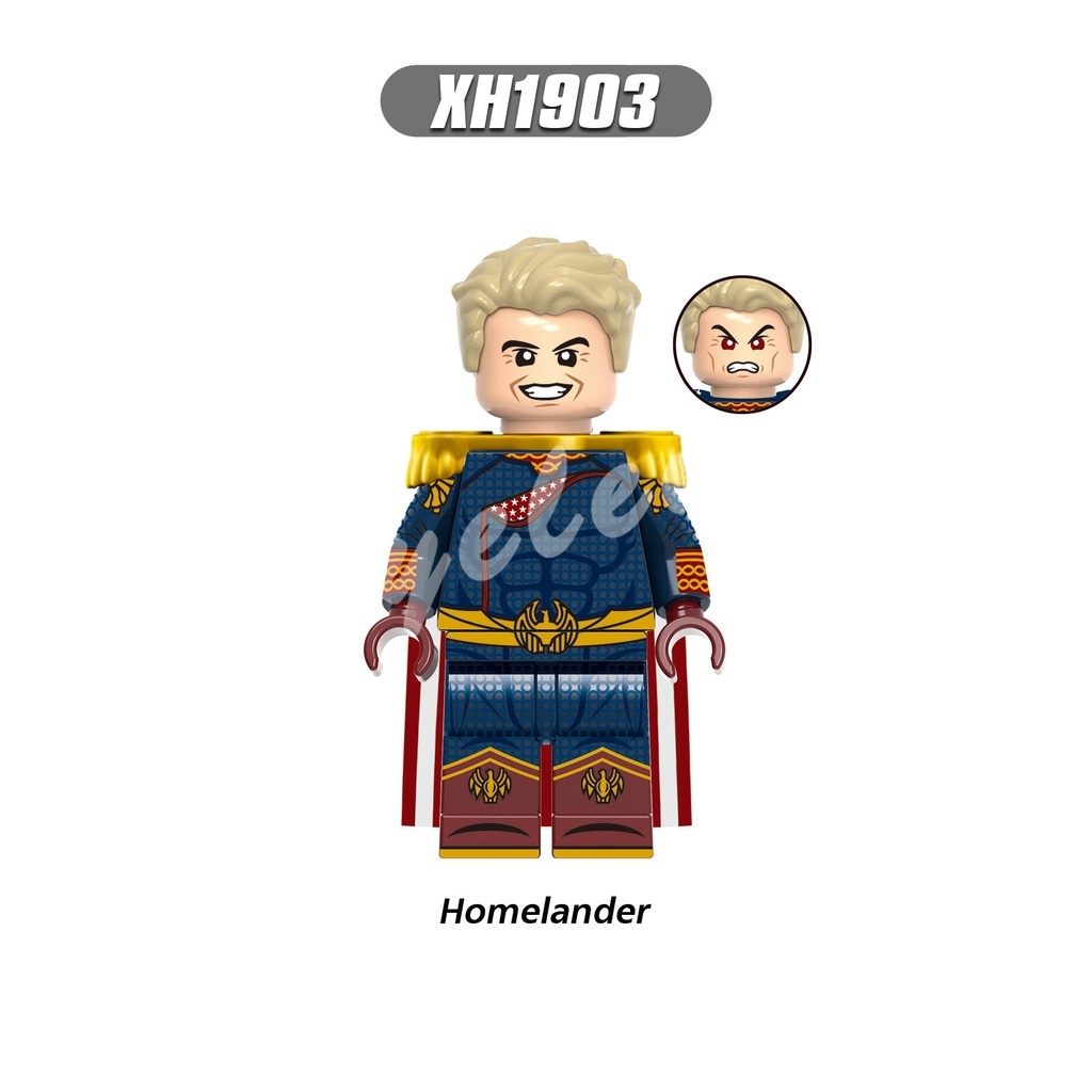Novos 8 Tipos De Minifiguras Homelander Starlight Soldier Boy Crimson ...