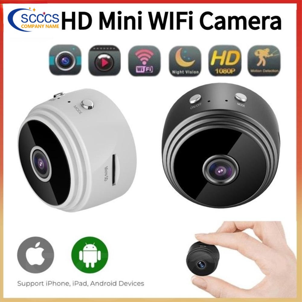 Mini Câmera Hd Visão Noturna Wifi A9 720P Sem Fio com 32G 16G SD Cartão ...