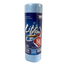 Pano Multi Uso Azul Rolo tipo Perflex 28 x 50 cm - 50 Panos Life Clean ...