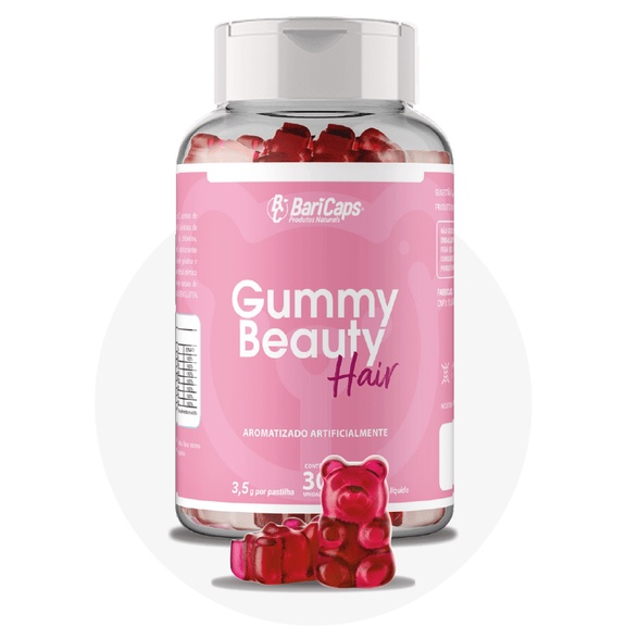 Gummy Hair Beauty Tratamento Capilar Crescimento Acelerado Top Biotina - Faz a Boa!