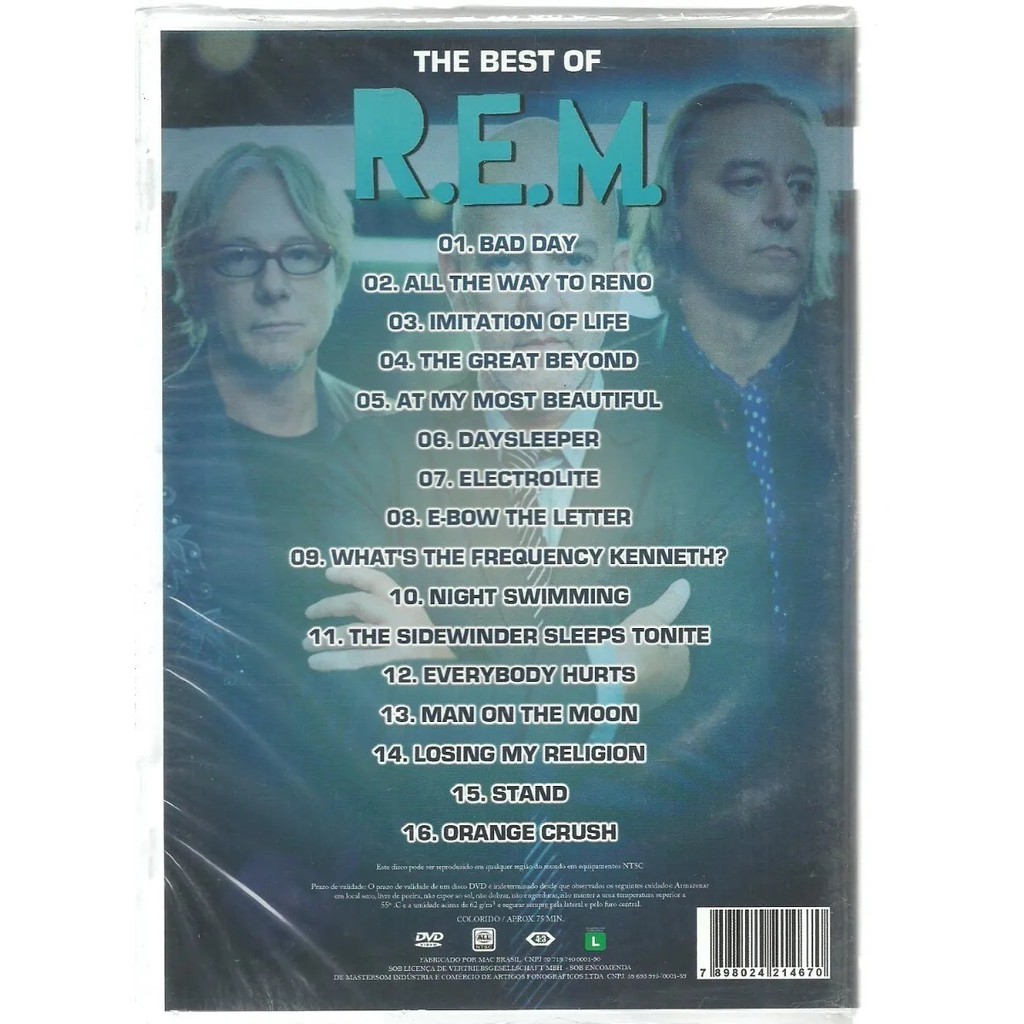 DVD R.E.M. REM - BEST OF REM ( LACRADO ) NACIONAL | Shopee Brasil