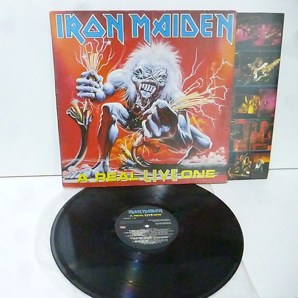 Lp Iron Maiden - A Real Live One Original Capa Dupla Encarte Perfeito ...