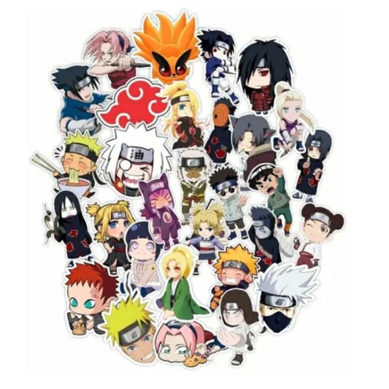 30 Adesivos Stickers Bombs Anime Naruto 8cm | Shopee Brasil