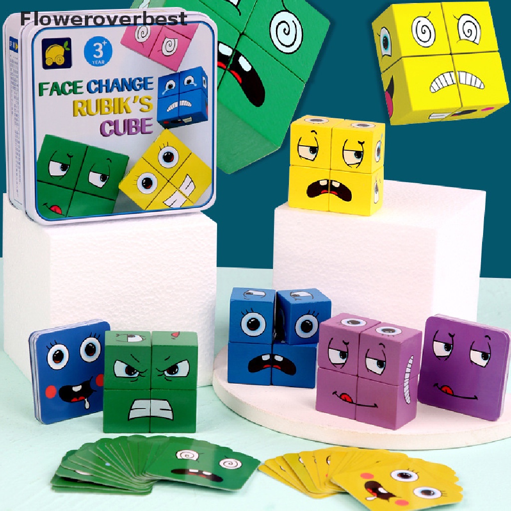 FOB Magic Face Change Puzzle Educacional Infantil Brinquedos Educativos ...