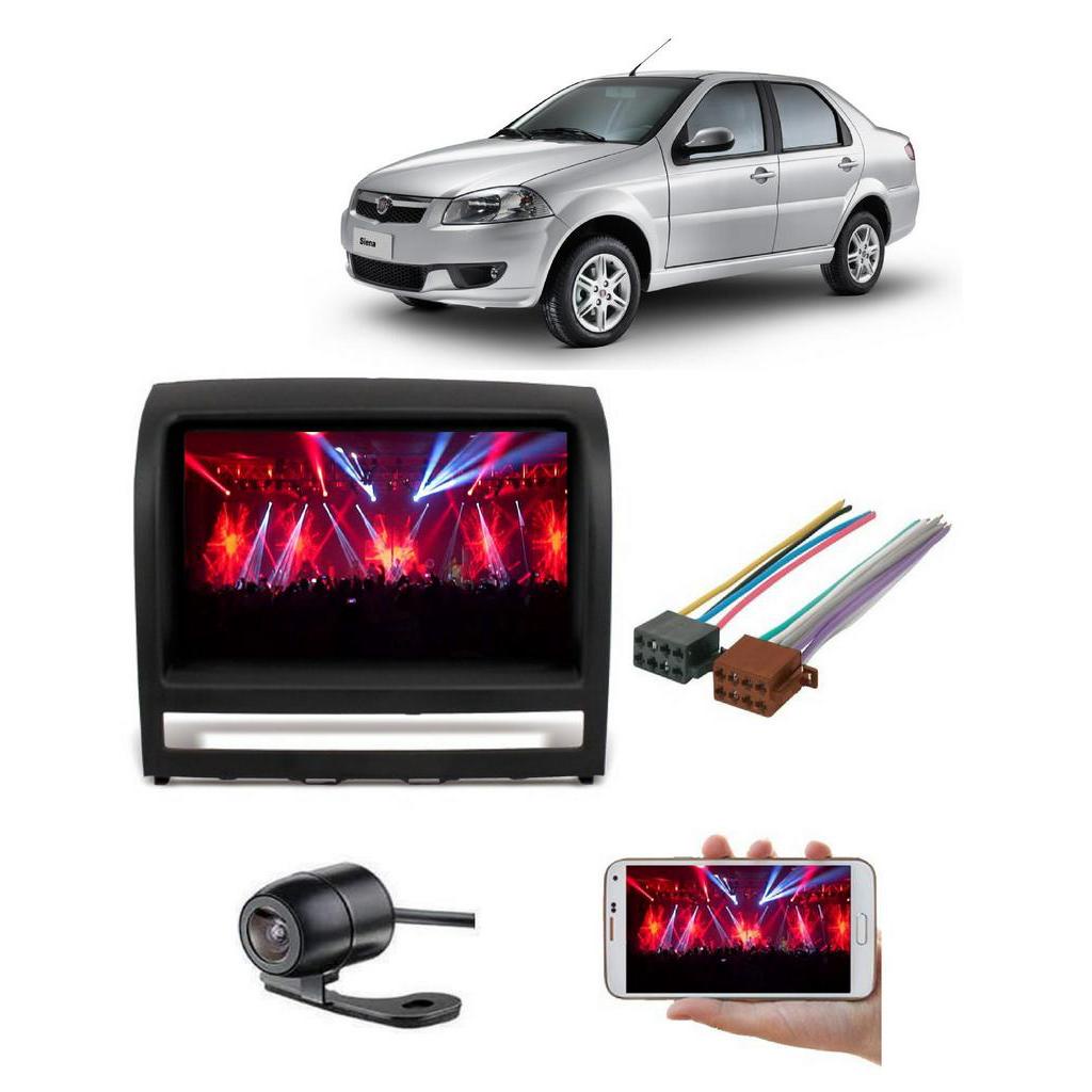 Mp5 Central Multimidia Moldura 2 Din Fiat Siena 2010 2011 + Camera | Shopee Brasil
