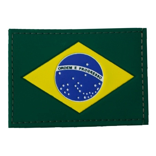 Bandeira Brasil Patch Emborrachado Colorido Com Fixação | Shopee Brasil