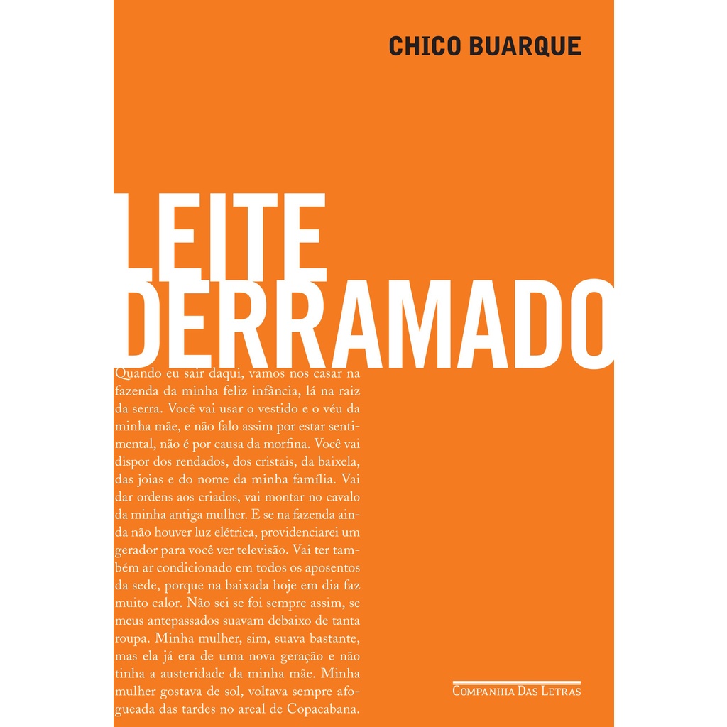 Leite Derramado - Chico Buarque | Shopee Brasil