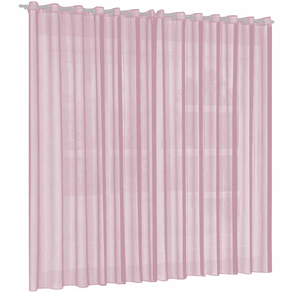 Cortina Rosa de Voil Voal 2,00X1,40 Para Quarto Sala Decoração | Shopee ...